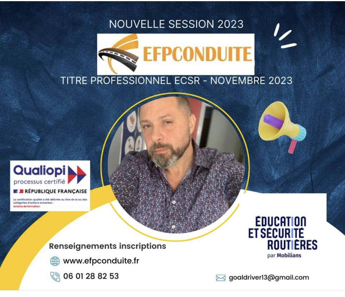 EFP Conduite centre de formation de sécurité routière 13016 Marseille